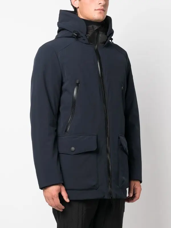 Woolrich Hooded Zip-fastening Parka - Blue