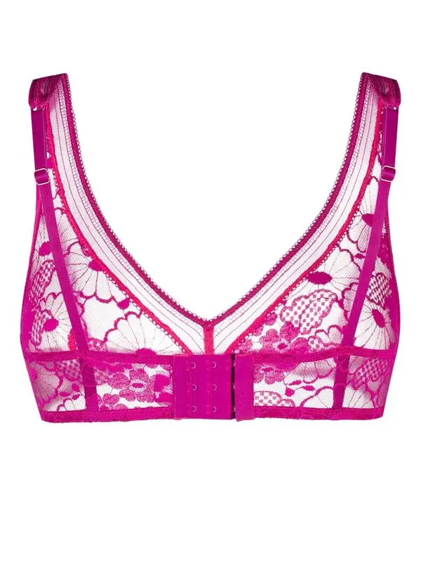ERES Millefleurs Triangle Lace Bra - Pink