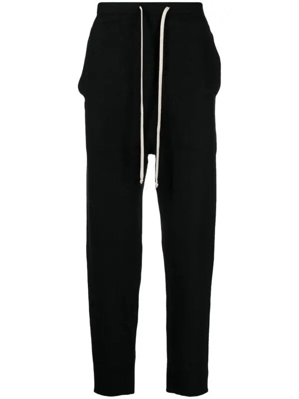 Rick Owens Drawstring-waist Cashmere Trousers