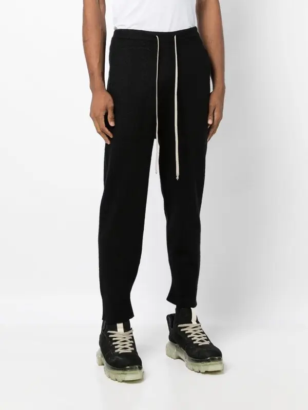 Rick Owens Drawstring-waist Cashmere Trousers