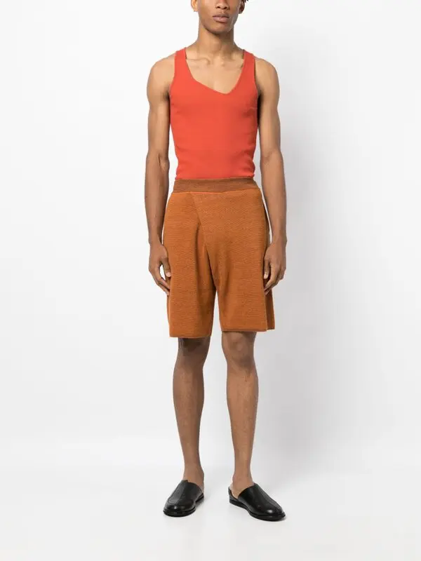 BIANCA SAUNDERS Two-pocket Knit Shorts