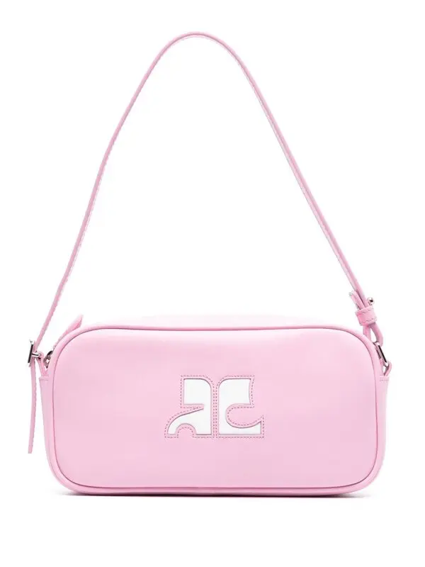 COURREGES Reedition Leather Shoulder Bag - Pink