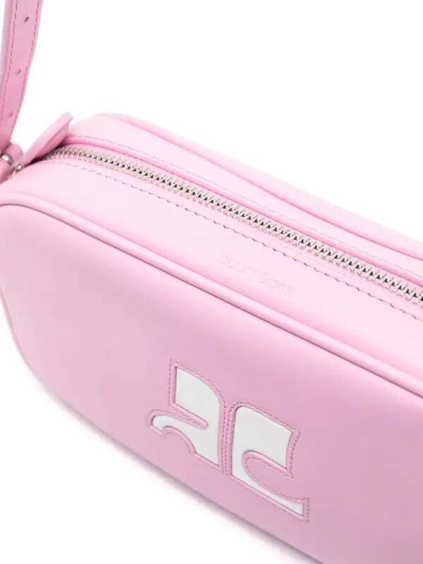 COURREGES Reedition Leather Shoulder Bag - Pink
