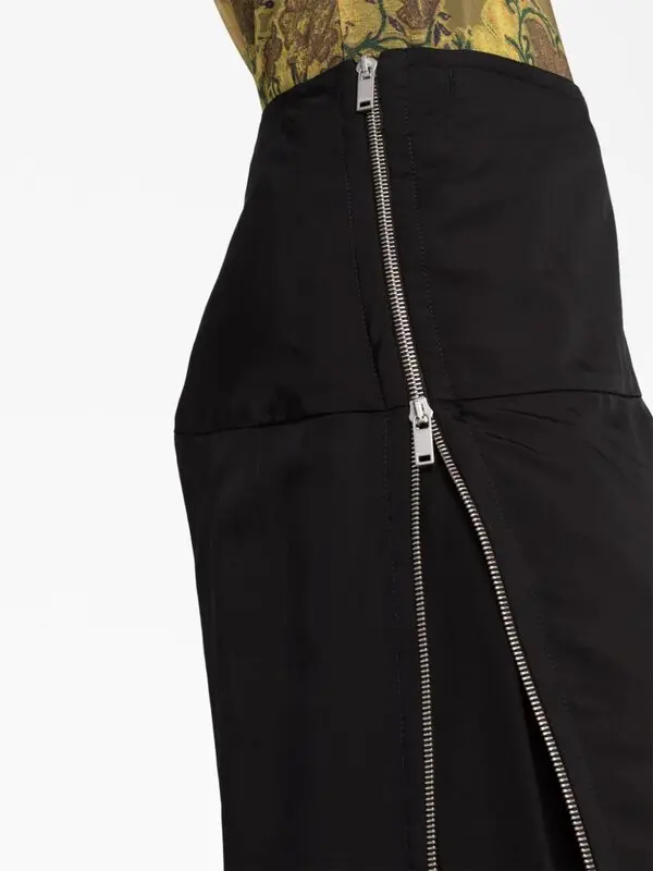 JIL SANDER Off-centre Zip-fastening Midi Skirt