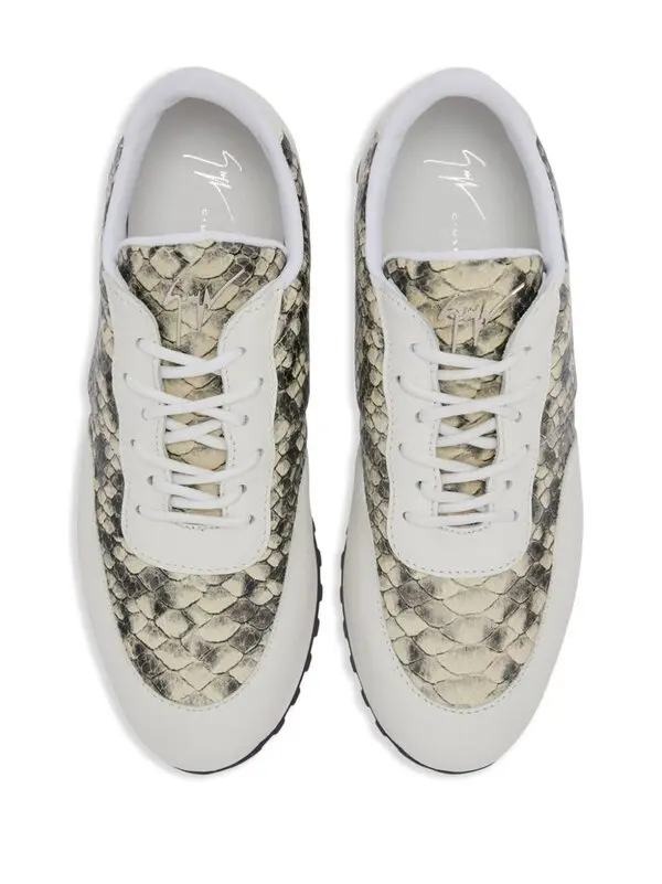 GIUSEPPE ZANOTTI Jimi Running Low-top Sneakers - Neutrals