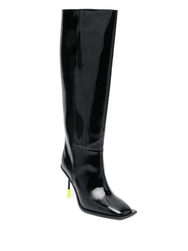 MSGM 110mm Patent Leather Boots