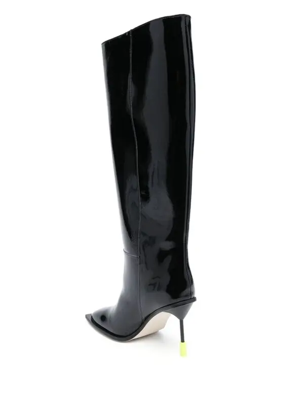 MSGM 110mm Patent Leather Boots
