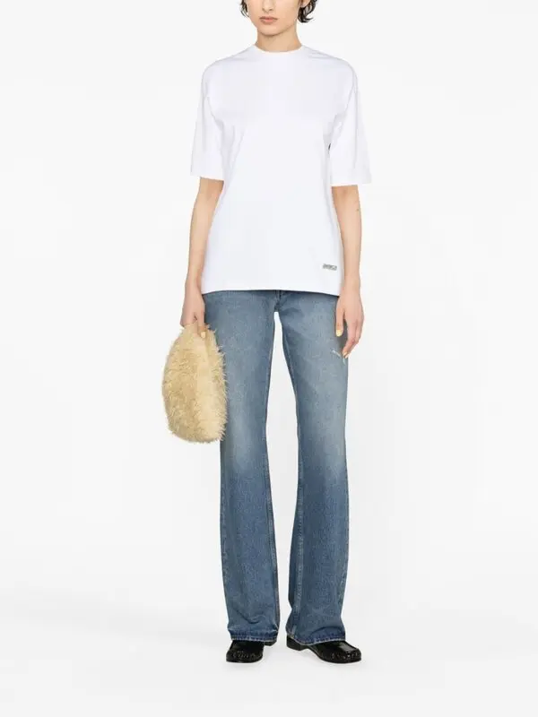 JIL SANDER Crew-neck Cotton T-shirt - White