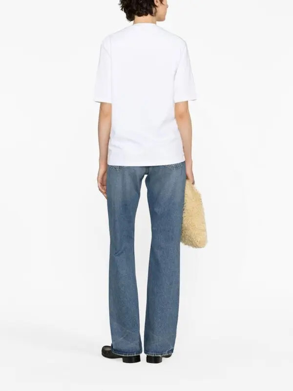 JIL SANDER Crew-neck Cotton T-shirt - White