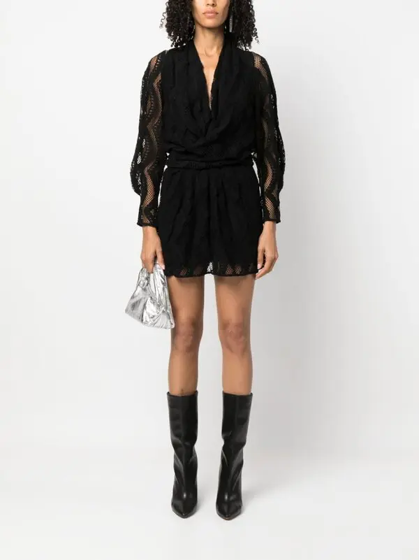 IRO PARIS Emsy Patterned-lace Minidress
