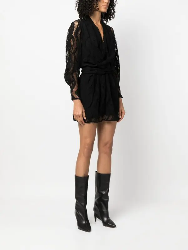 IRO PARIS Emsy Patterned-lace Minidress