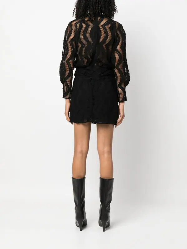 IRO PARIS Emsy Patterned-lace Minidress