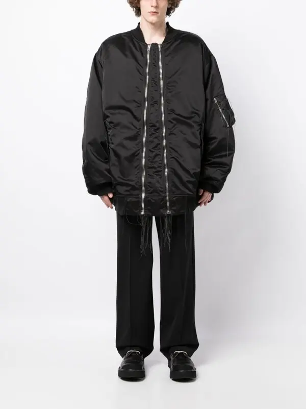 NICOLAS ANDREAS TARALIS Exposed-seam Zip-up Bomber Jacket