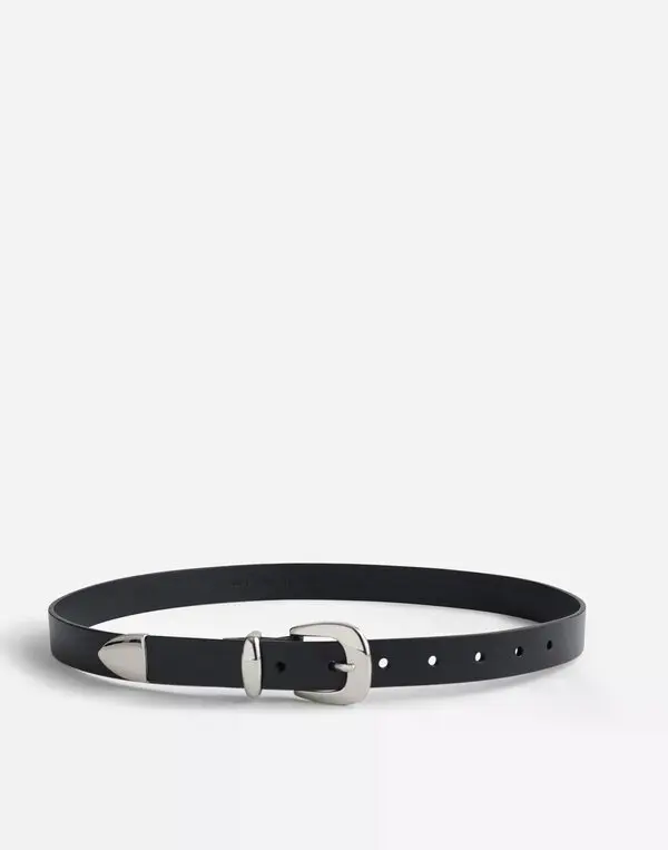 Madewell Skinny Leather Western Belt - True Black