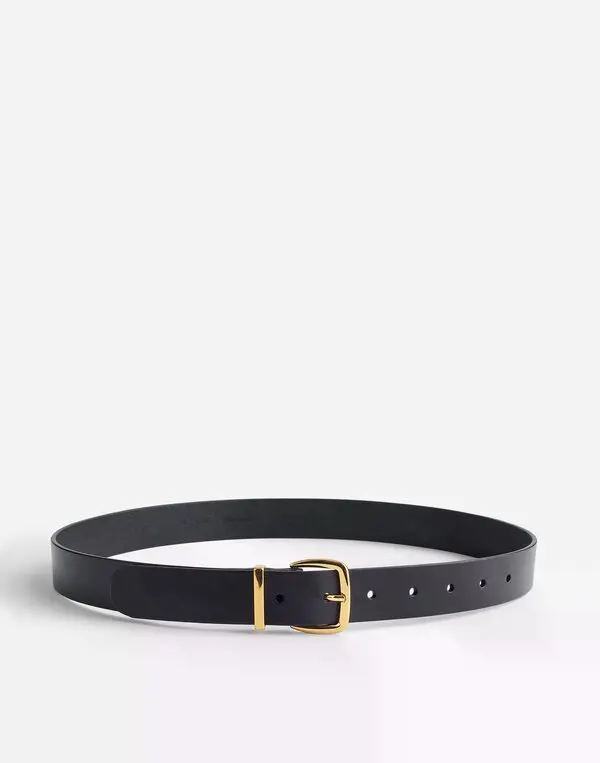 Madewell The Essential Leather Belt - True Black