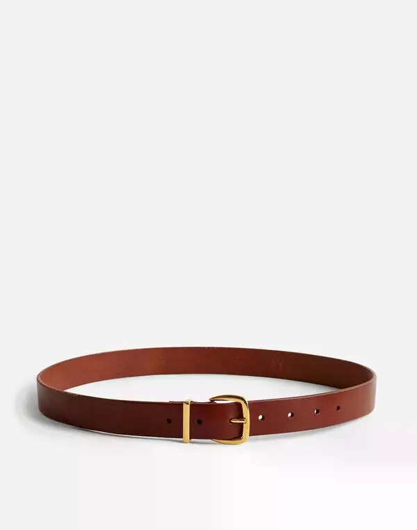 Madewell The Essential Leather Belt - Warm Cinnamon
