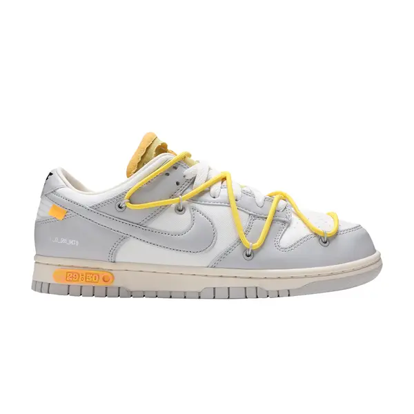 Nike Off- X Dunk Low 'lot 29 Of 50' Sneakers - White