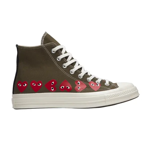 CONVERSE X Comme Des Garçons Play Chuck 70 High Top Sneakers - Brown