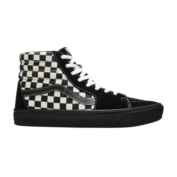 VANS Sk8-hi Comfycush Mixed Media Checker Sneakers - Black