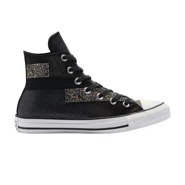 CONVERSE Chuck Taylor All Star High Glitter Sneakers - Black