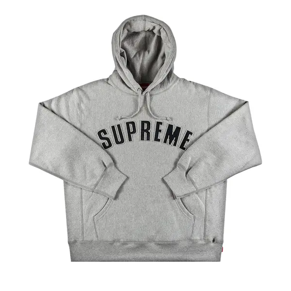 Supreme Pearl Logo Hooded Sweatshirt - Grey