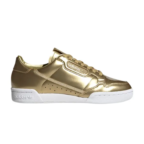 Adidas Continental 80 Metallic Sneakers - Gold