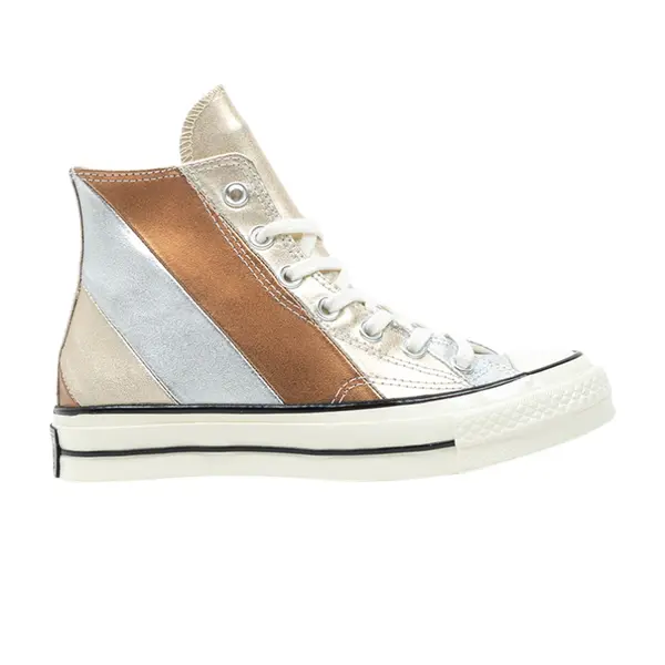 CONVERSE Chuck 70 Hi Metallic Rainbow - Tan