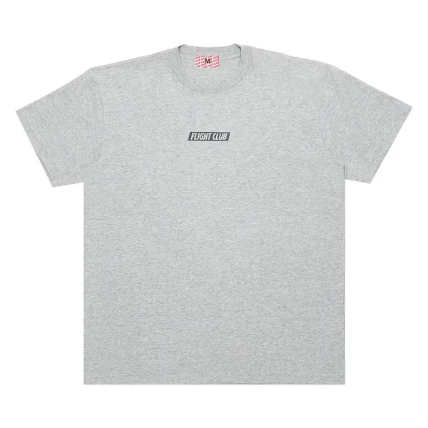 FLIGHT CLUB Slant Logo Tee 'heather Gray/black - Grey