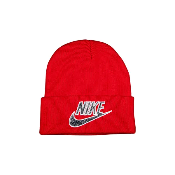 Supreme X Nike Snakeskin Beanie - Red