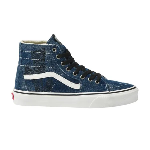 VANS Sk8-hi Tapered Denim Embroidery Sneakers - Blue