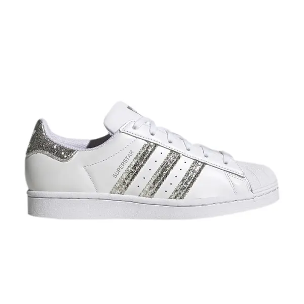 Adidas Superstar Glitter Sneakers - White | Editorialist