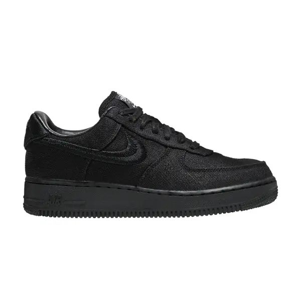 Nike Stussy X Air Force 1 Low 'triple Sneakers - Black
