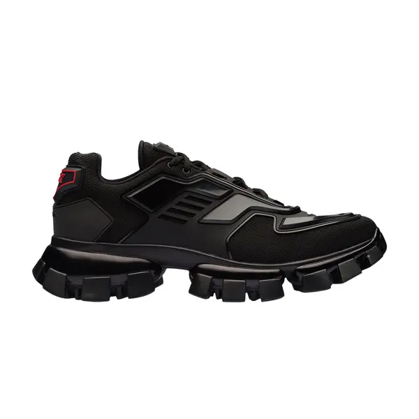 Prada Cloudbust Thunder Knit Sneakers - Black