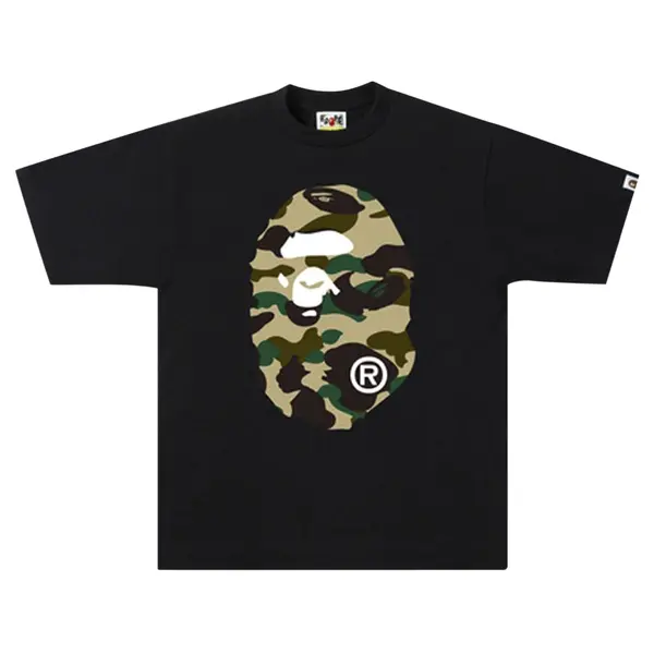 A BATHING APE 1st Camo Big Ape Head T-shirt - Black