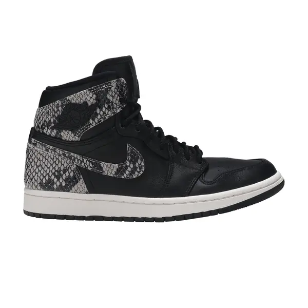 JORDAN 1 Retro High Premium Snakeskin - Black