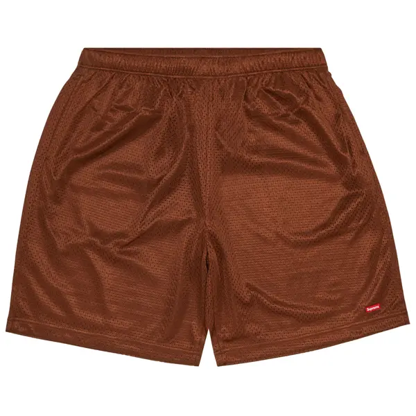 Supreme Small Box Baggy Mesh Short - Brown
