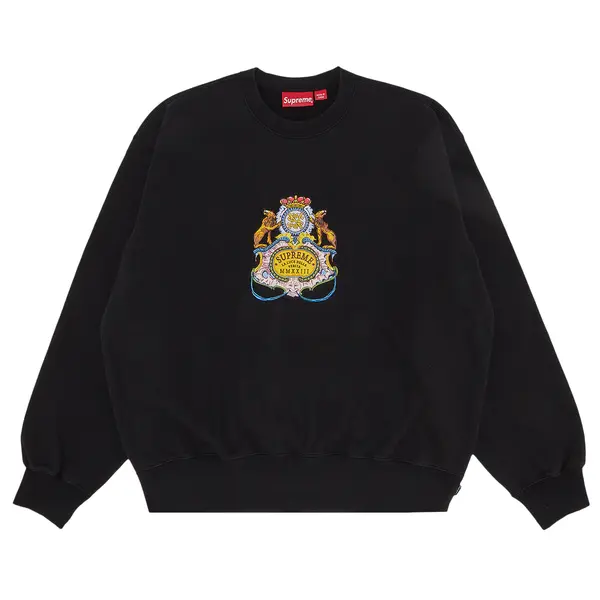 Supreme Crest Crewneck - Black