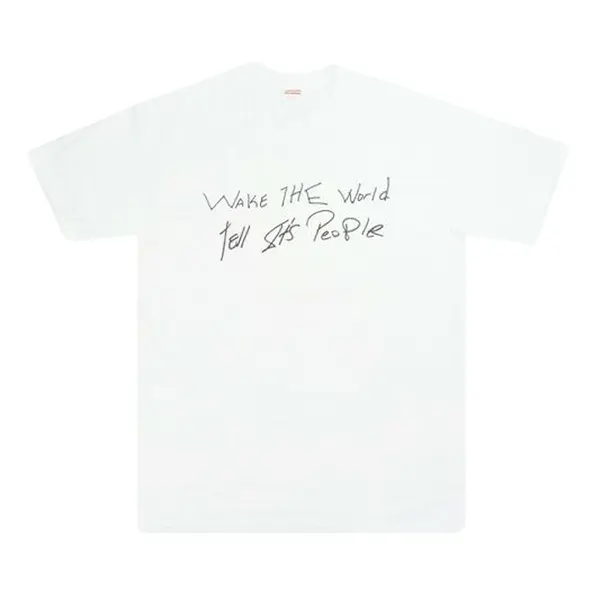 Supreme Buju Banton Wake The World Tee - White