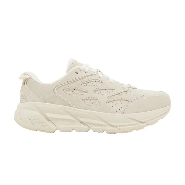 HOKA® Clifton L Suede Sneakers - Cream