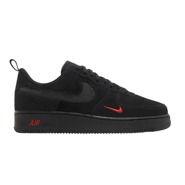 Nike Air Force 1 '07 Lv8 Reflective Swoosh Sneakers - Black