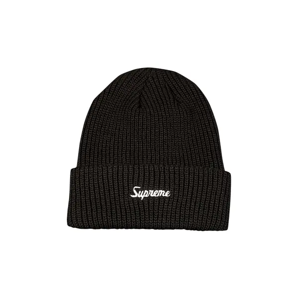 Supreme Loose Gauge Beanie - Black
