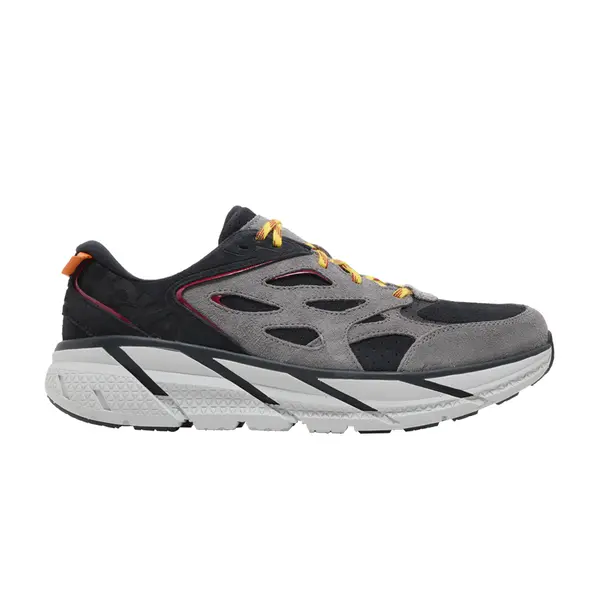 HOKA® Clifton L Suede Sneakers - Black