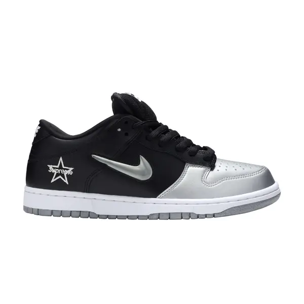 Nike Supreme X Dunk Low Qs Sneakers - Silver