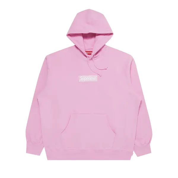 Supreme Box Logo Hooded Sweatshirt - Pink