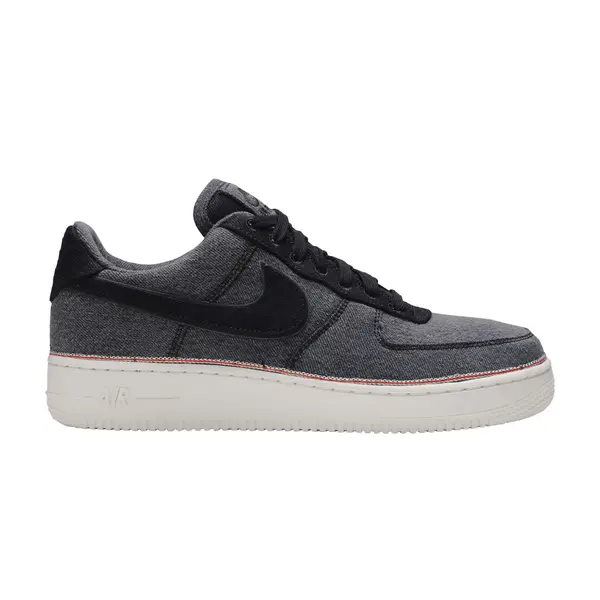 Nike 3x1 X Air Force 1 Low Premium Denim Sneakers - Black