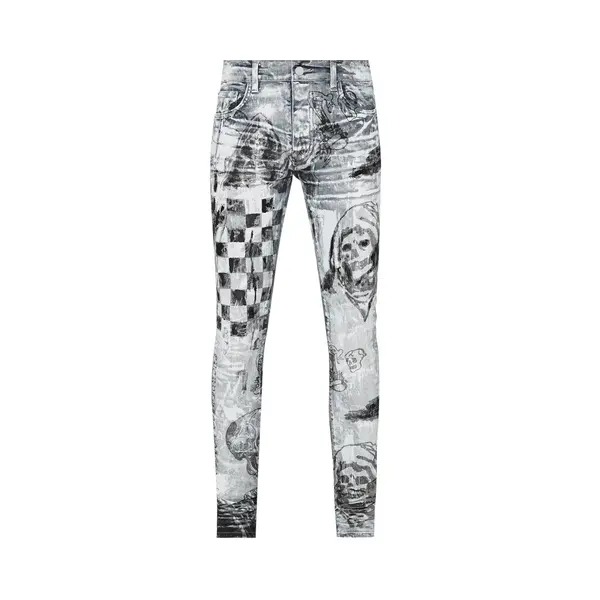 Amiri X Wes Lang Collaboration Jeans - Blue
