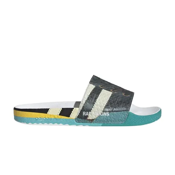 Adidas Raf Simons X Samba Adilette Slides - Black