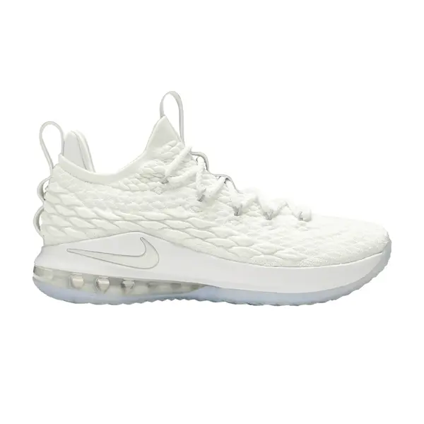 Nike Lebron 15 Low Metallic Sneakers - White