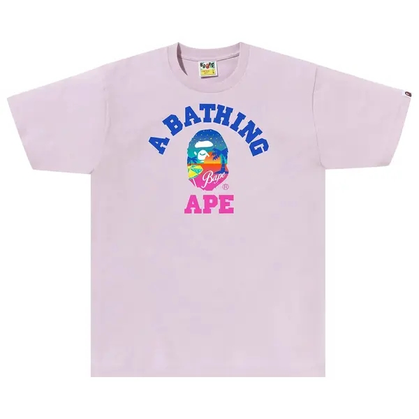 A BATHING APE Sunset Beach Tee - Purple