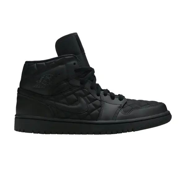 JORDAN 1 Mid Se Quilted Sneakers - Black | Editorialist